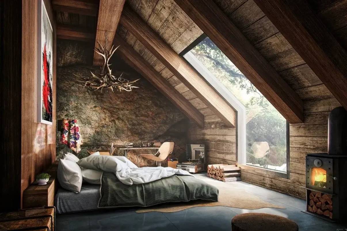 9 Desain Kamar Tidur di Loteng Rumah, Anti Sempit dan Seram