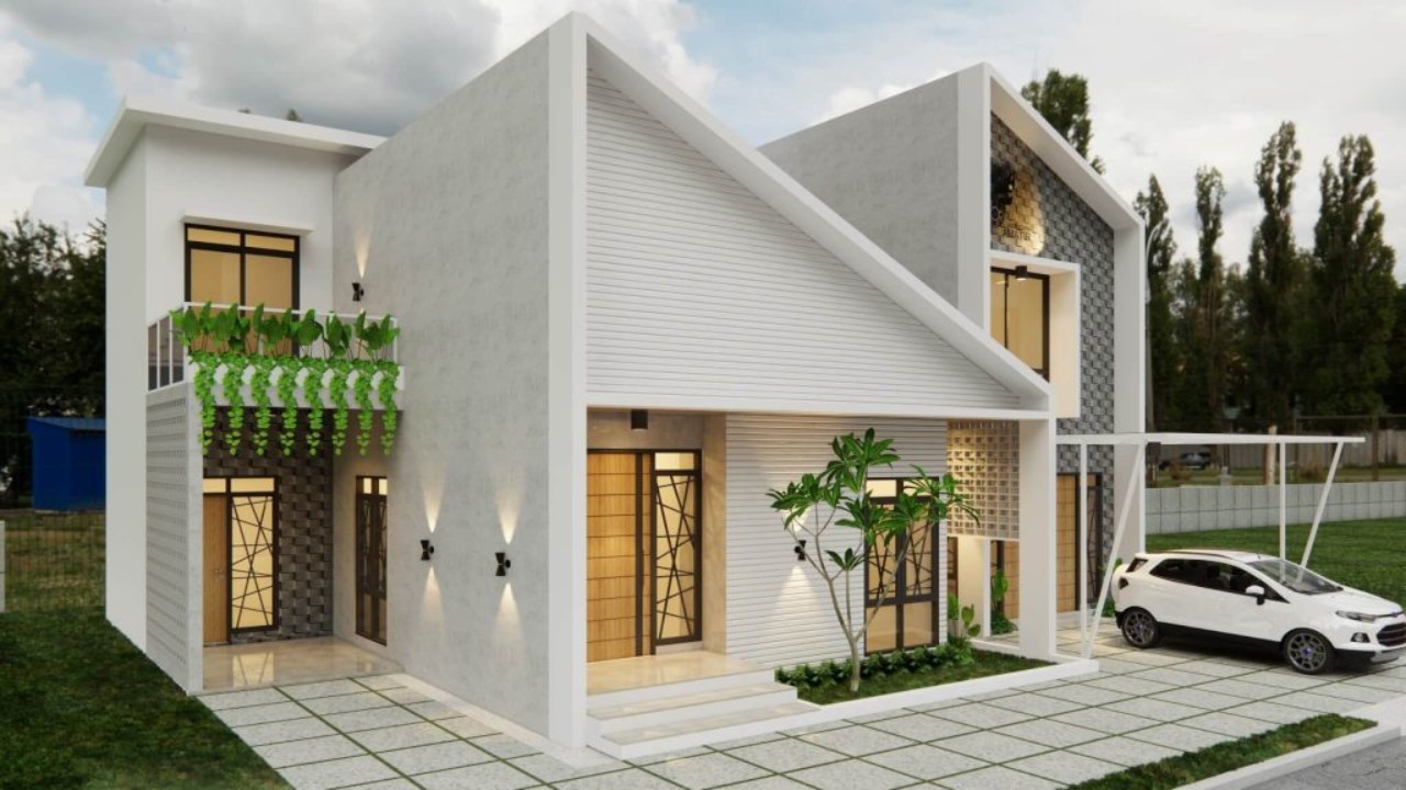 12 Inspirasi Desain Rumah Minimalis 6x12 Tampak Depan Terbaru