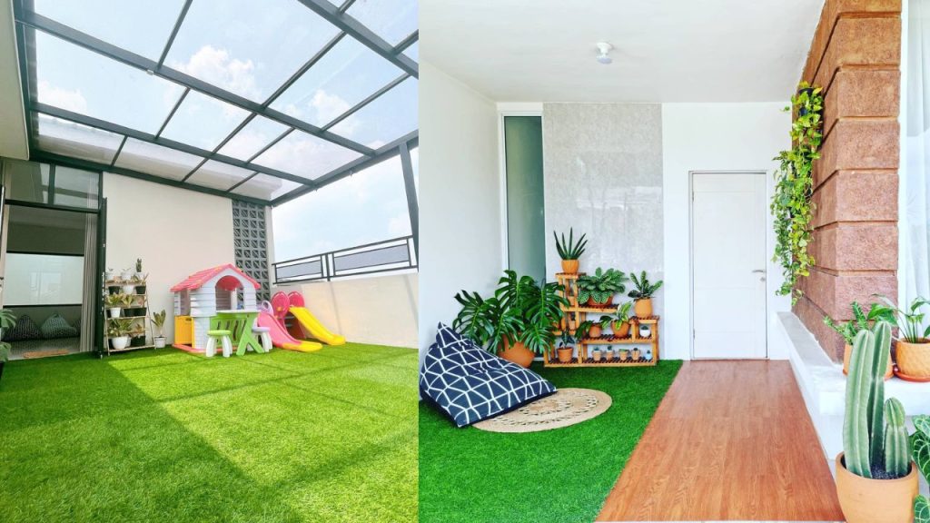16 Ide Desain Teras Rooftop Rumah Kecil untuk Bersantai