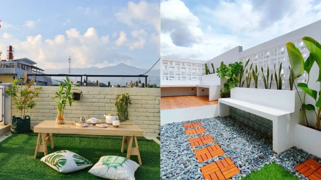 18 Desain Rooftop Garden di Atas Rumah yang Estetik