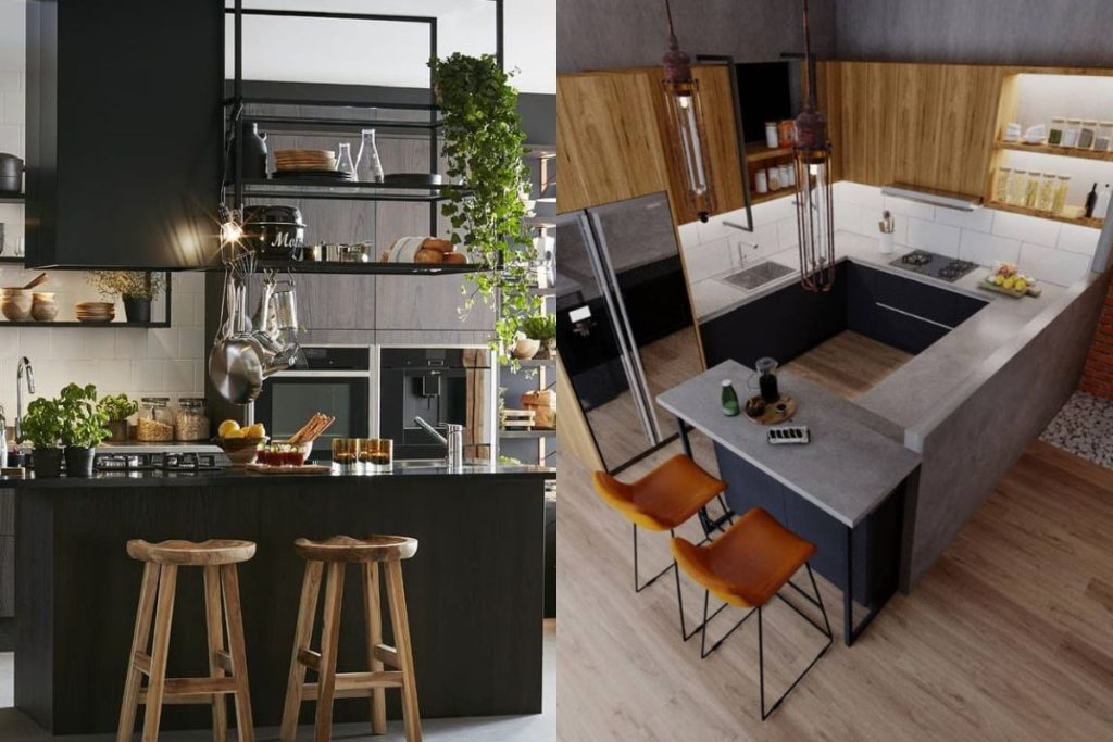 10 Ide Desain Kitchen Set Industrial yang Memesona