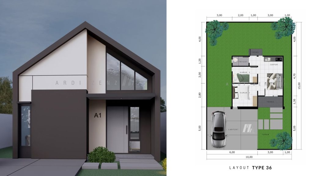 7 Inspirasi Desain Rumah Type 36 agar Terlihat Luas