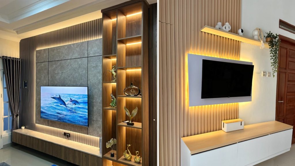 7 Inspirasi Backdrop TV Minimalis Mewah dan Elegan