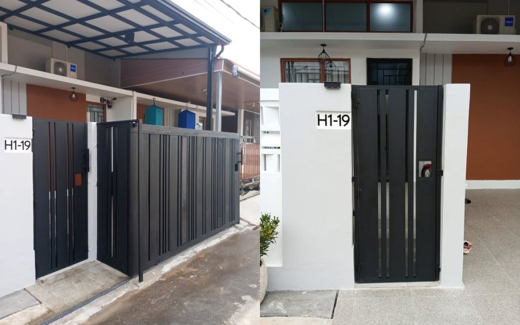 5 Inspirasi Model Pintu Pagar Dorong Minimalis Modern 2025