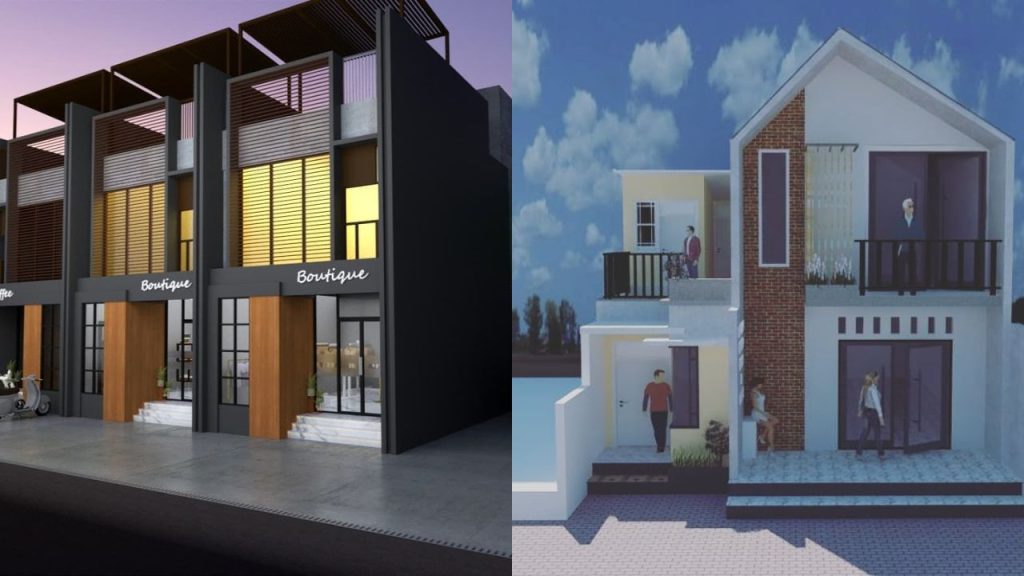 5 Konsep Fasad Ruko 2 Lantai yang Cocok untuk Berbagai Usaha