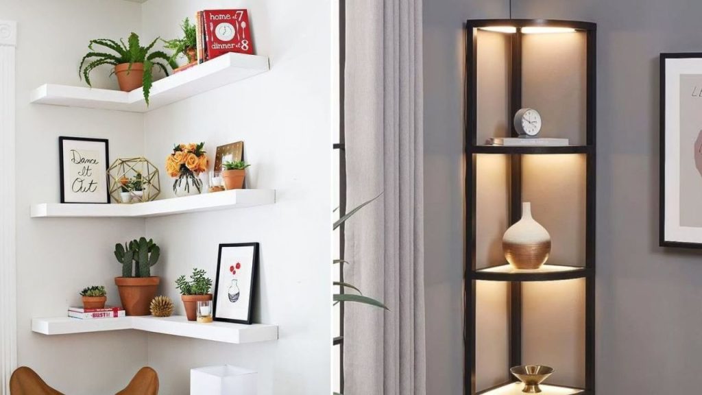 5 Inspirasi Desain Rak Sudut Ruang Tamu Minimalis