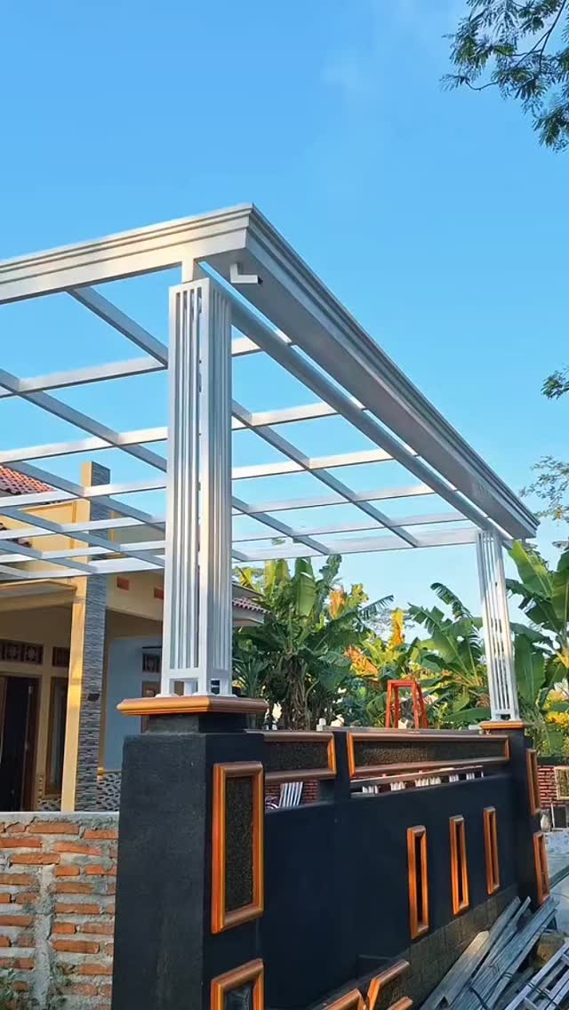 5 Inspirasi Motif Variasi Tiang Kanopi Baja Ringan