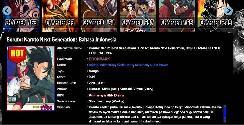7 Situs Resmi Manga Boruto Terlengkap dan Terupdate 2023