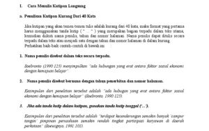 Contoh Kutipan Langsung dan Tidak Langsung Serta Cara Menulisnya!