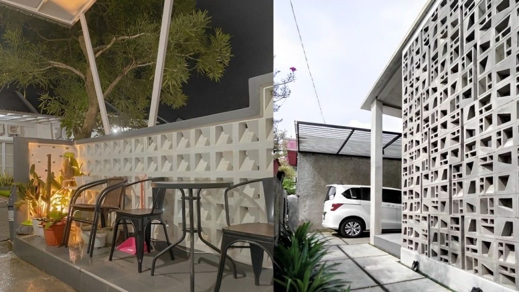 11 Inspirasi Desain Roster Dinding Teras 2024. Hunian Makin Cantik!