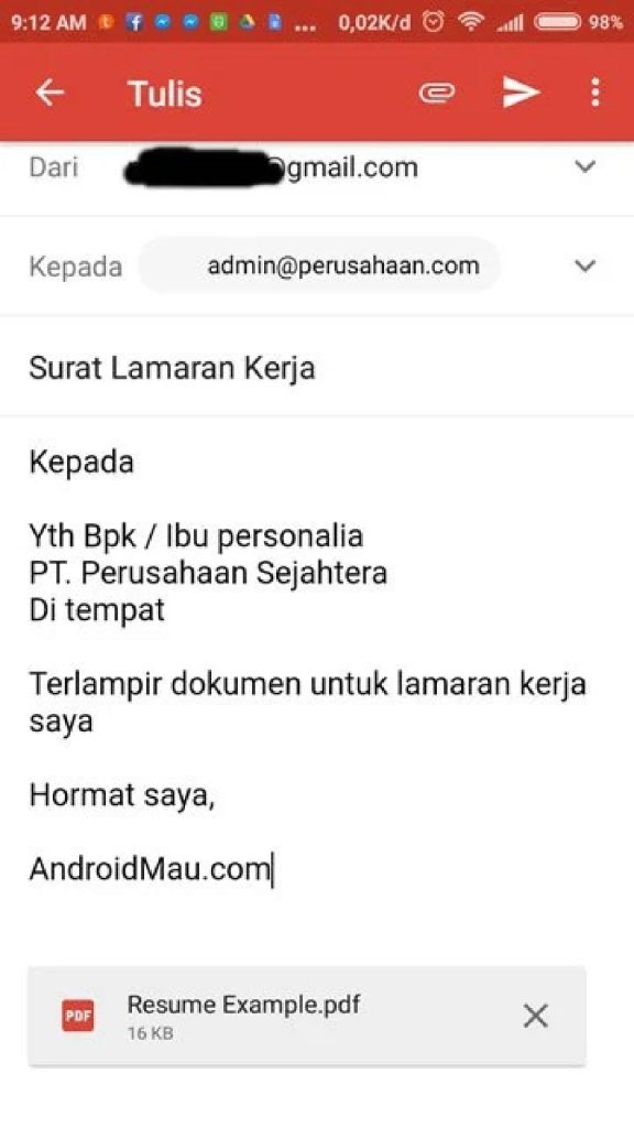 18 Contoh Surat Lamaran Kerja Via Email yang Benar 2025