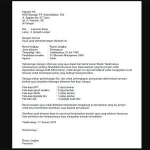 8 Contoh Surat Lamaran Kerja di Pabrik yang Baik dan Benar. Lengkap!