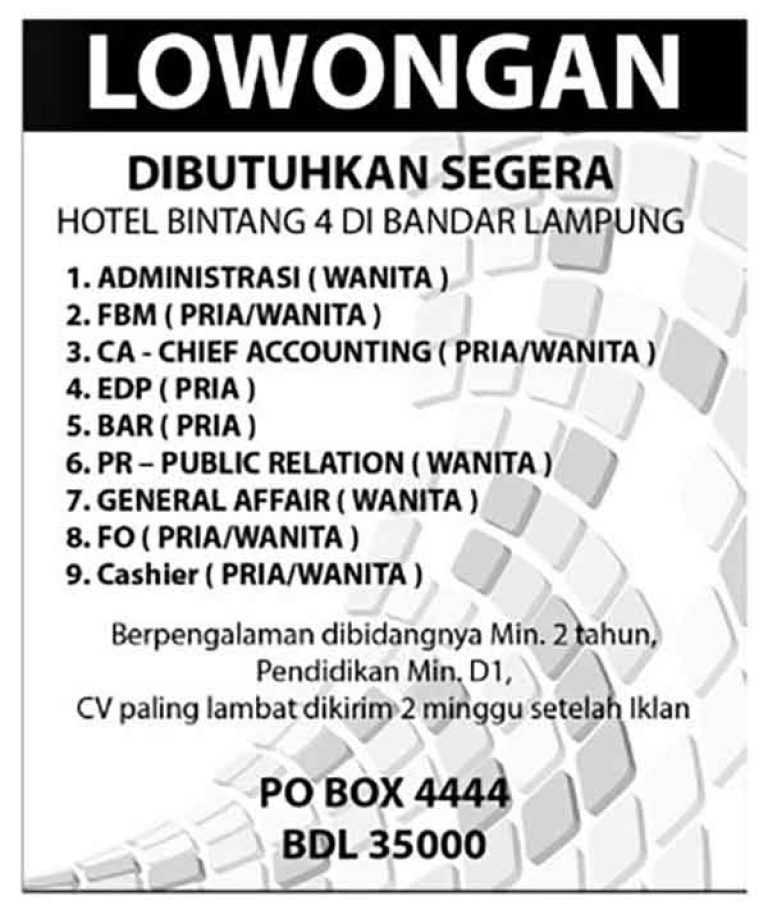11 Contoh Iklan Kolom Disertai Pengertian, Ciri-Ciri, dan Tujuannya