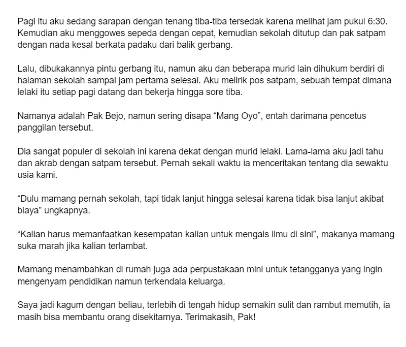 5 Contoh Cerpen tentang Kehidupan yang Penuh Makna