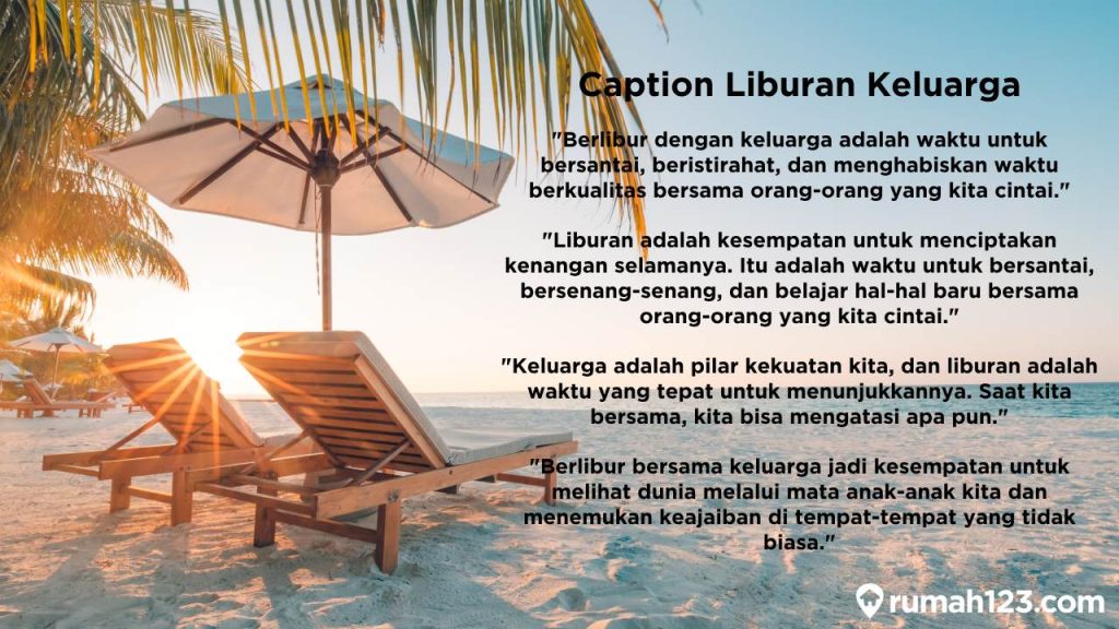 100 Caption Liburan Singkat, Lucu, dan Keren yang Menarik Perhatian