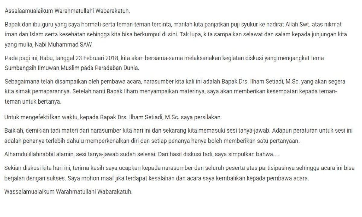 10 Contoh Teks Moderator untuk Berbagai Sesi dan Strukturnya