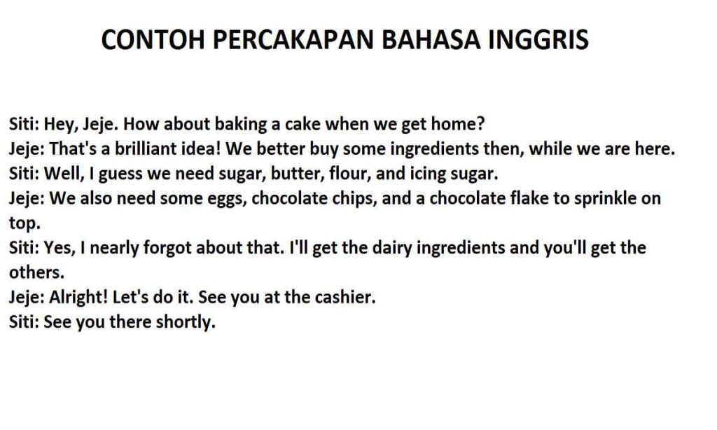 10 Contoh Teks Percakapan Bahasa Inggris Berbagai Tema