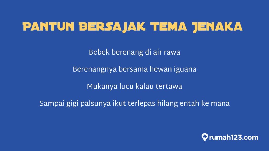 25 Pantun Bersajak Berbagai Tema dengan Pola AA-AA dan AB-AB