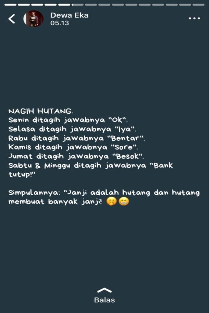 70 Status WA Lucu Singkat dan Ngakak, Dijamin Menghibur!