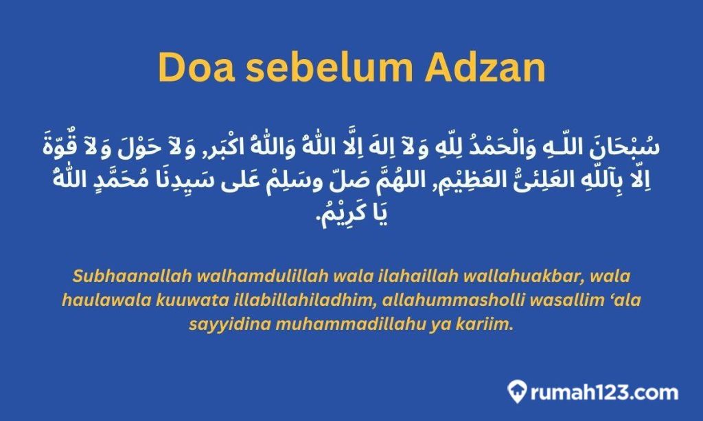 Doa sebelum Adzan dan setelahnya Dilengkapi Arti & Latin