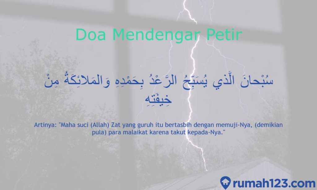 Doa Mendengar Petir dalam Islam. Disertai Arab, Latin, dan Artinya!