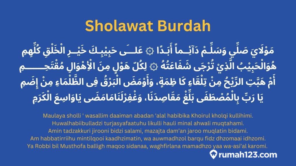 Bacaan Sholawat Burdah Dilengkapi Lirik Arab, Latin, dan Artinya
