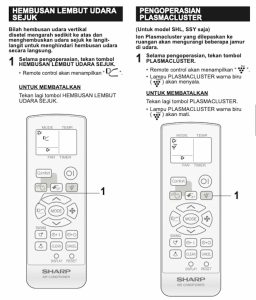 10 Arti Lambang pada Remote AC Sharp dan Modenya Terlengkap