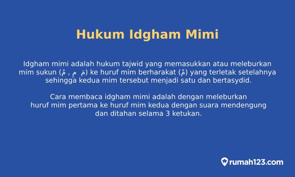 Contoh Idgham Mimi Beserta Surat dan Ayatnya