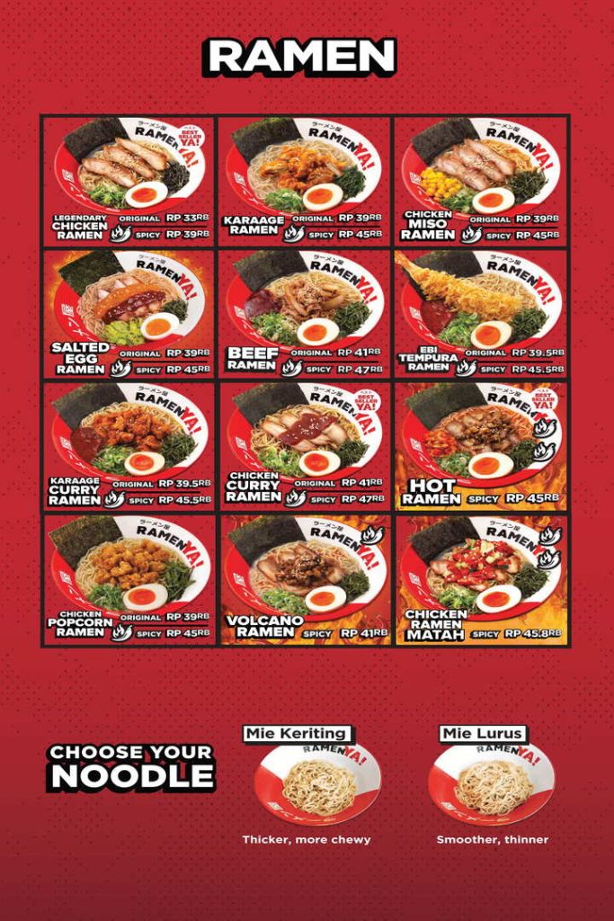 Menu Ramen Ya dan Harganya 2024, Favorit hingga Best Seller!