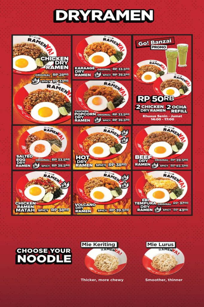 Menu Ramen Ya dan Harganya 2024, Favorit hingga Best Seller!