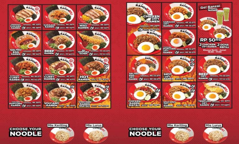 Menu Ramen Ya dan Harganya 2024, Favorit hingga Best Seller!