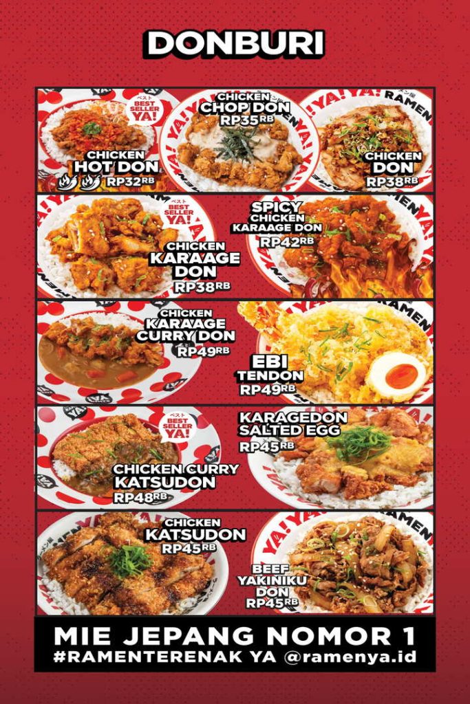 Menu Ramen Ya dan Harganya 2024, Favorit hingga Best Seller!