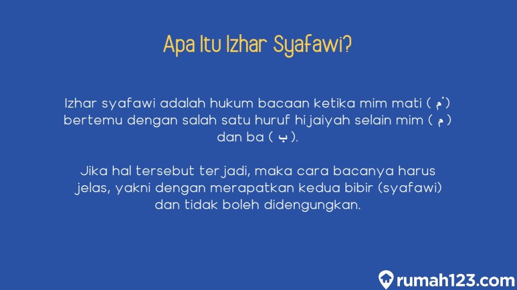 Contoh Izhar Syafawi Disertai Pengertian, Ciri, dan Cara Bacanya