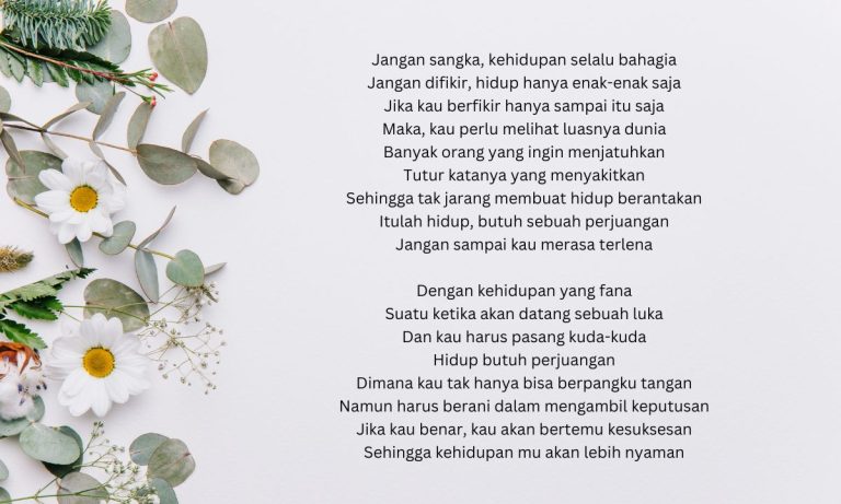 10 Puisi Kehidupan yang Bisa Menjadi Renungan dan Motivasi