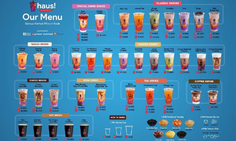 Menu Haus Terbaru dan Terlengkap Tahun 2023