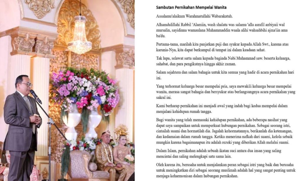 10 Contoh Kata Sambutan Pernikahan Singkat (Pria dan Wanita)