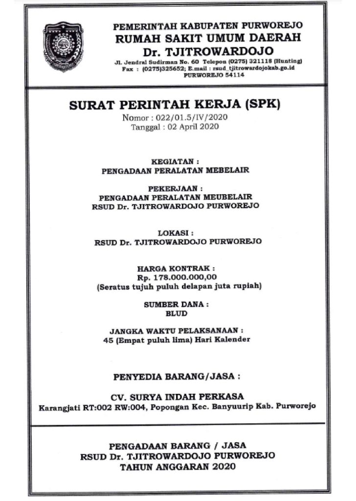 7 Contoh Surat Perintah Kerja (SPK) Terbaru 2023