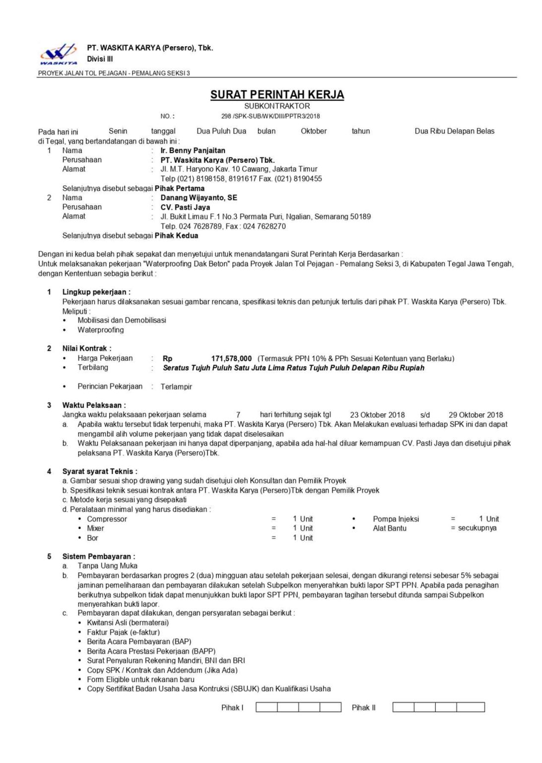 7 Contoh Surat Perintah Kerja (SPK) Terbaru 2023
