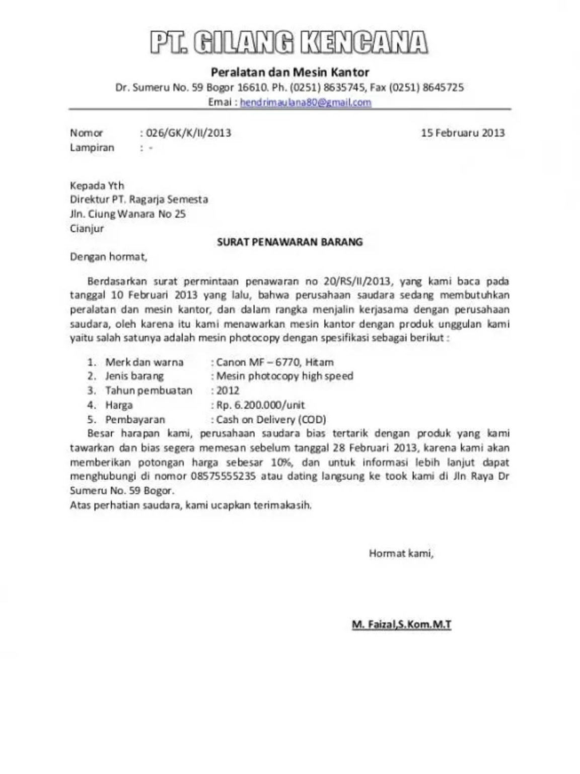 10 Contoh Surat Permintaan Penawaran. Disertai Definisi dan Formatnya!