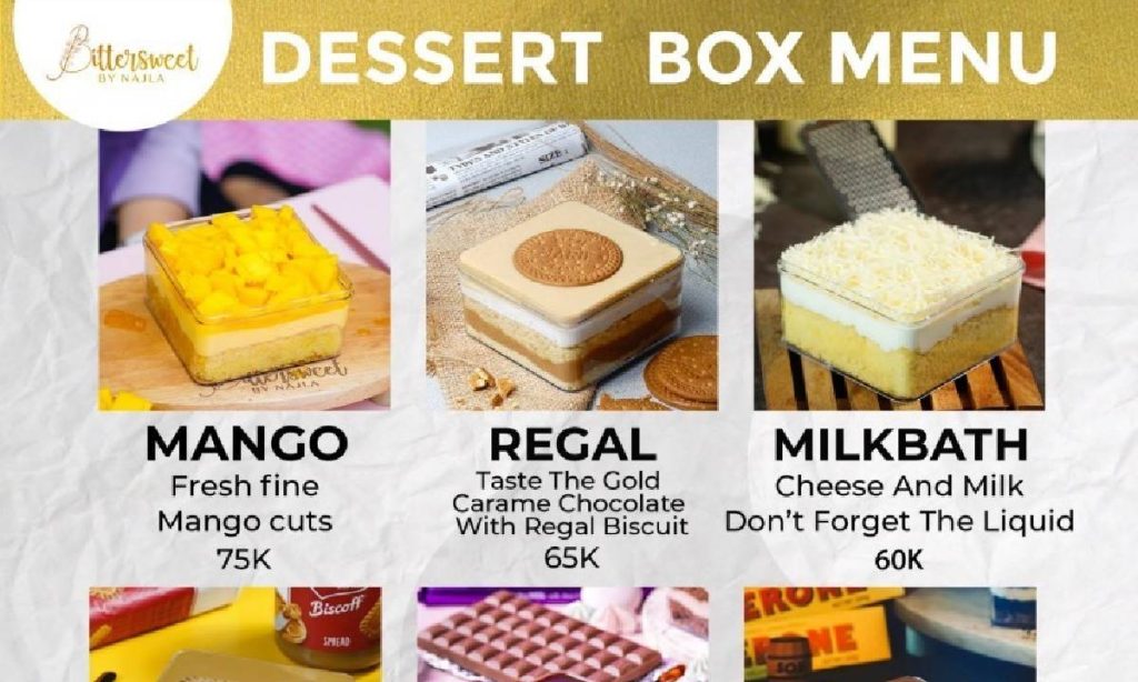 Daftar Menu Bittersweet by Najla Terlengkap Tahun 2023