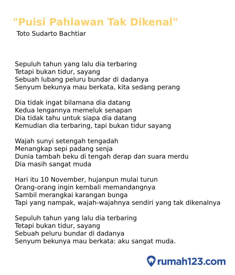 23 Puisi tentang Pahlawan Singkat Penuh Makna dan Menyentuh Hati