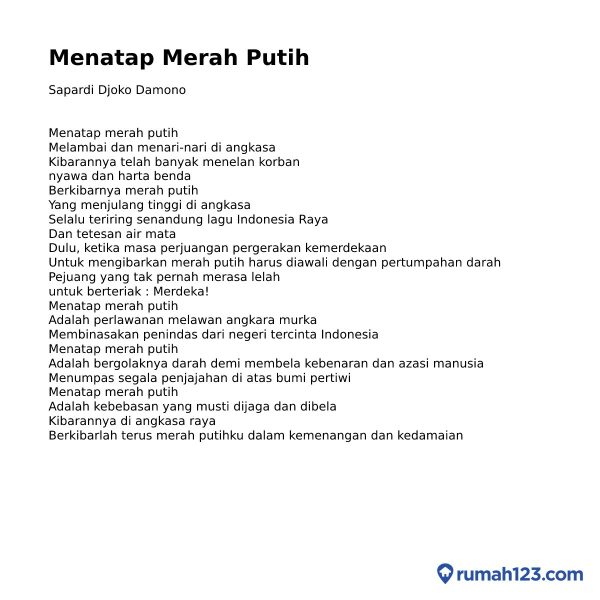 13 Puisi tentang Kemerdekaan Indonesia Penuh Makna