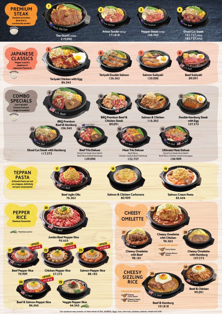 Daftar Menu Pepper Lunch dan Harga Terbaru. Lengkap dengan Promo!