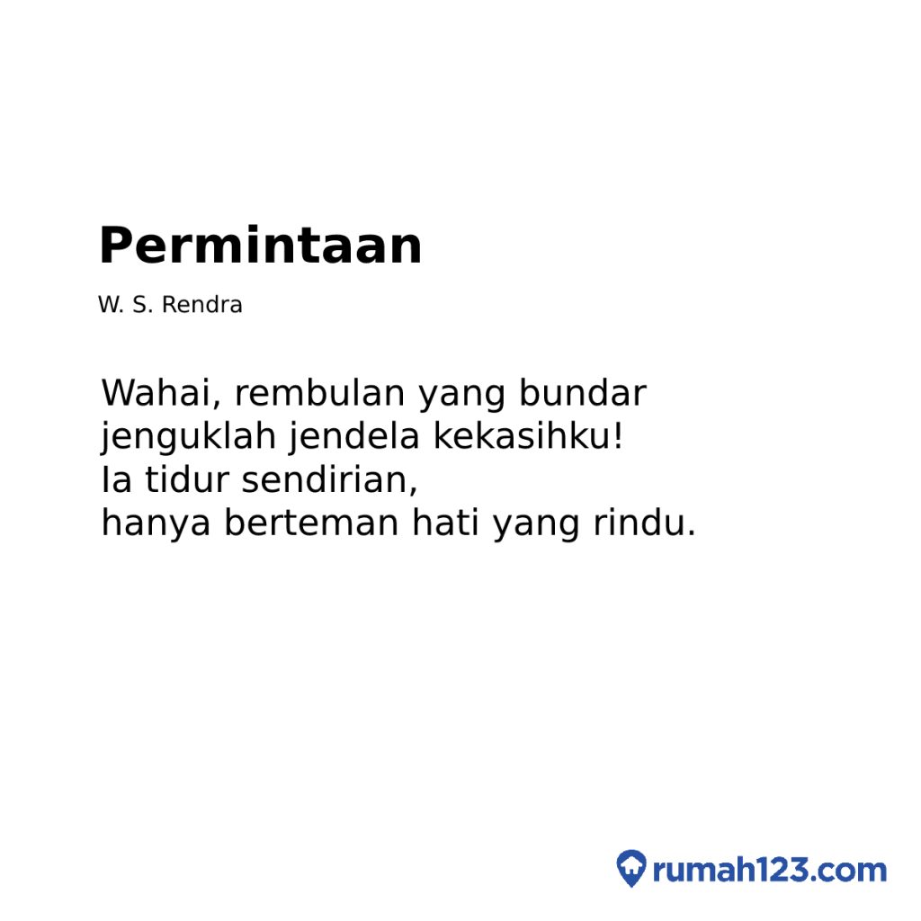 10 Puisi WS Rendra Paling Populer dan Melegenda