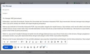 Contoh Body Email Lamaran Kerja yang Baik dan Cara Menulisnya