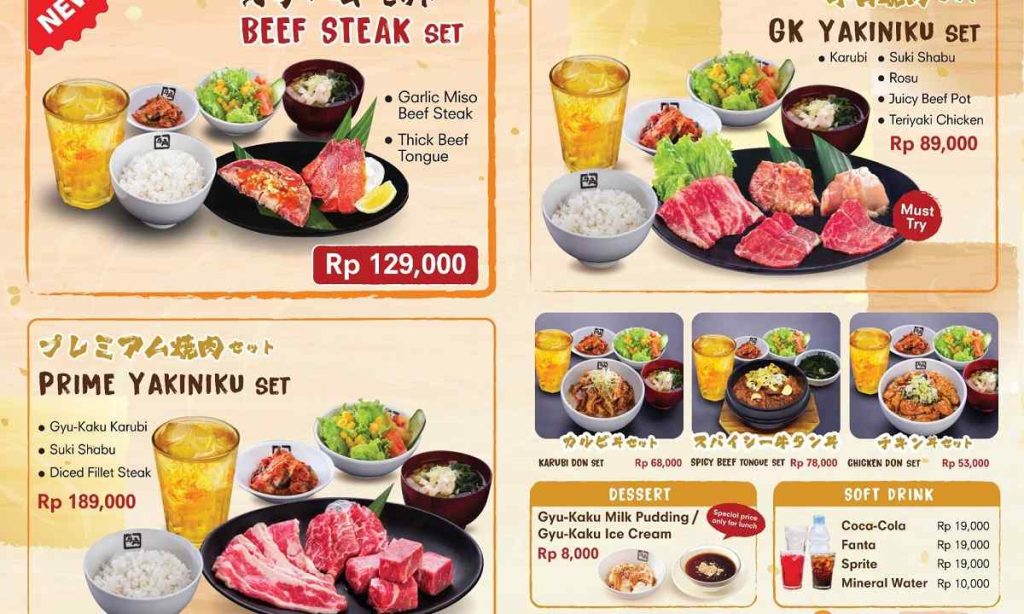 Gyu Kaku Menu Terbaru dan Terlengkap Tahun 2023
