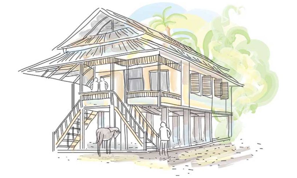15 Sketsa Rumah Adat Berbagai Daerah di Indonesia, Mudah Digambar!