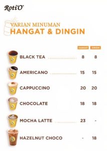 Daftar Menu Roti O Lengkap dengan Harga Terbaru 2024