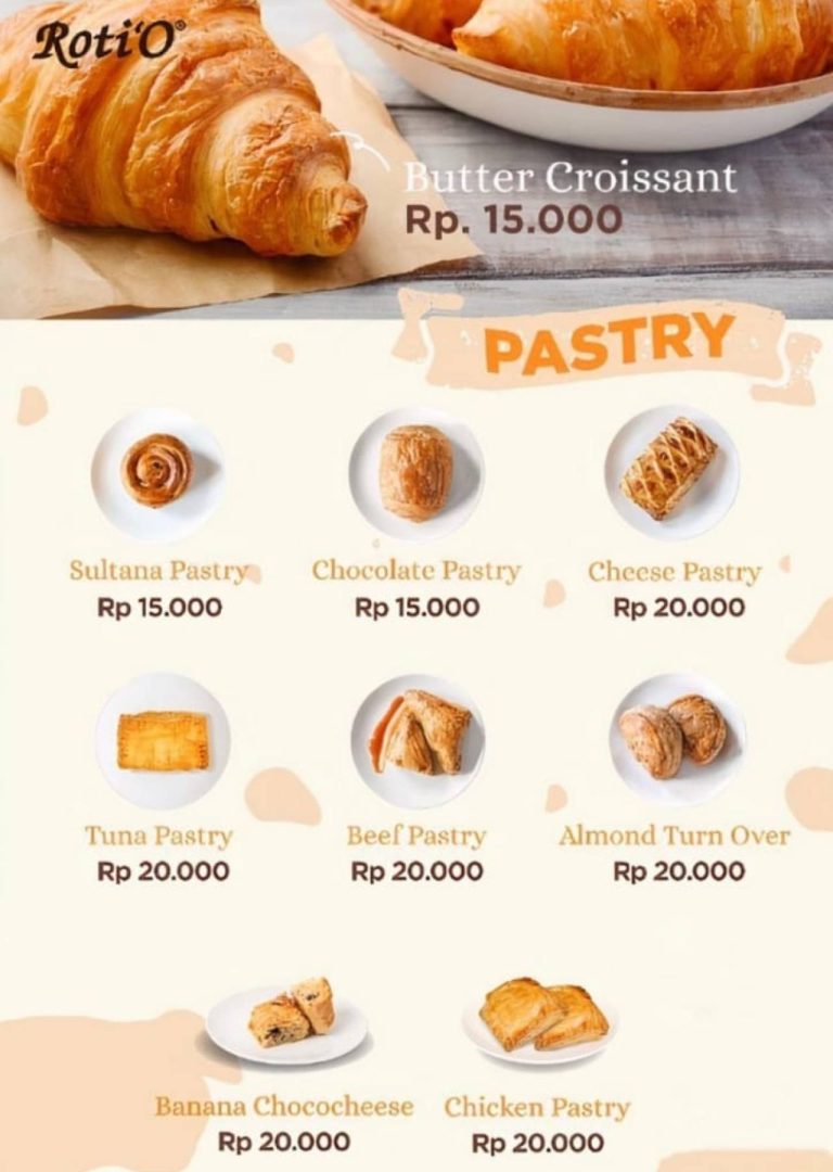 Daftar Menu Roti O Lengkap dengan Harga Terbaru 2024