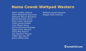 400 Rekomendasi Nama Cowok Wattpad yang Aesthetic